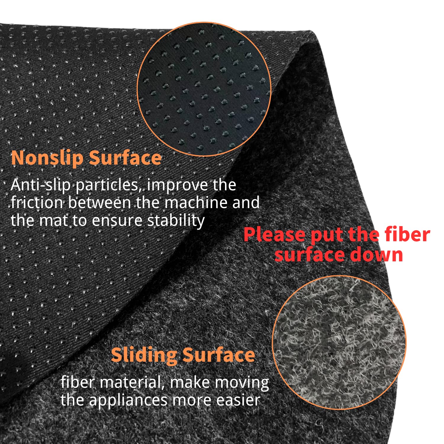Slow Cooker Heat-Resistant Mat for 6-8 Quart, Compatible with Crock-Pot and so on Oval Slow Cooker, Oval Heat-Resistant Mat for Countertop protecting (black)