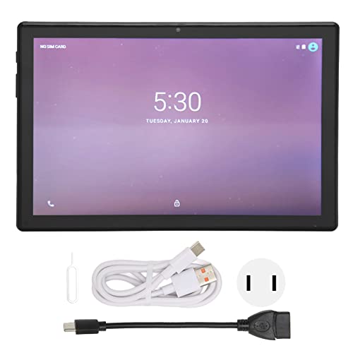 Zyyini P10 4G Calling Tablet for Android 11, 10 Inch 6GB RAM 256GB ROM Octa Core Processor WiFi Kids Tablets,Dual Camera 2 Card Slots 7000mAh,for Daily Entertainment and Travel(Black)