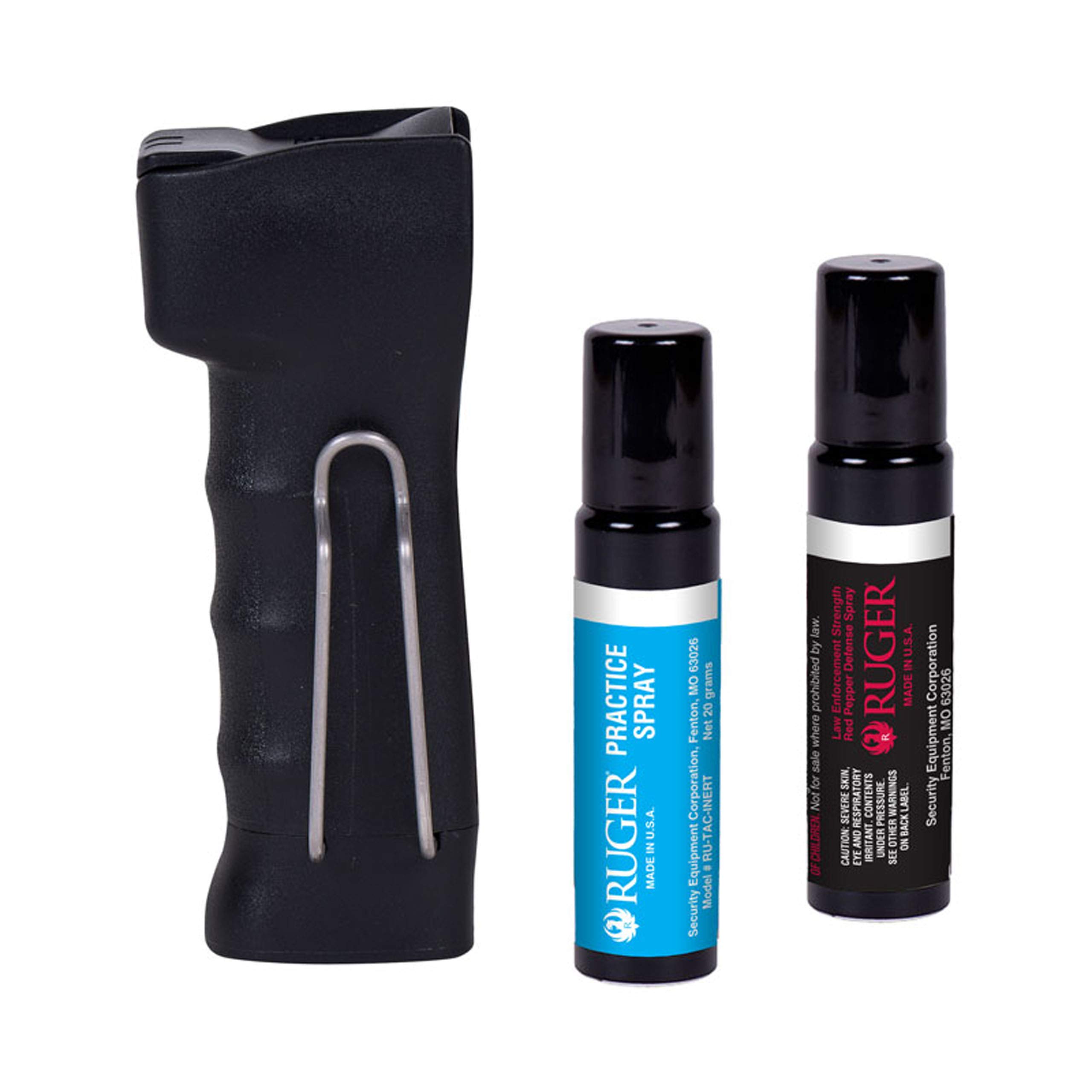 SABRE Ruger Tactical Model with Pepper Spray & Practice Spray, Black