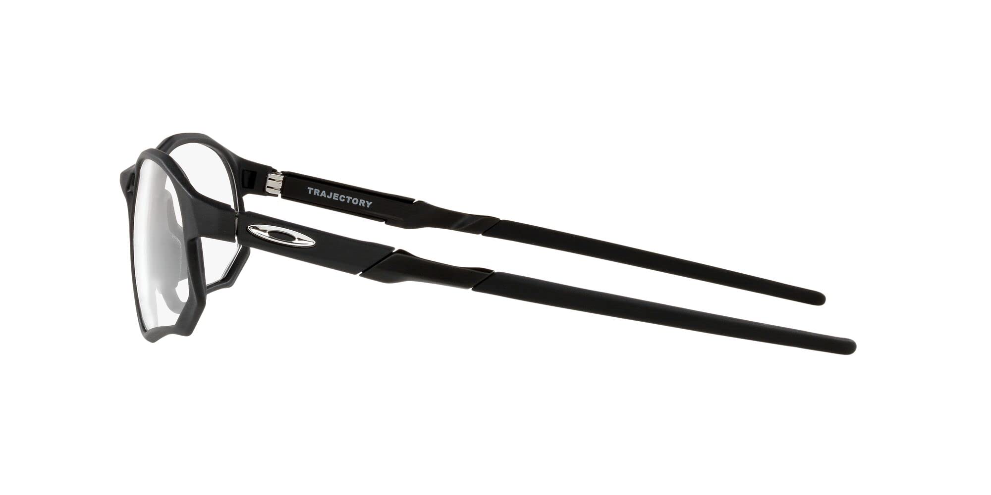 Oakley Men's Ox8171 Trajectory Rectangular Prescription Eyewear Frames, Satin Black/Demo Lens, 57 mm
