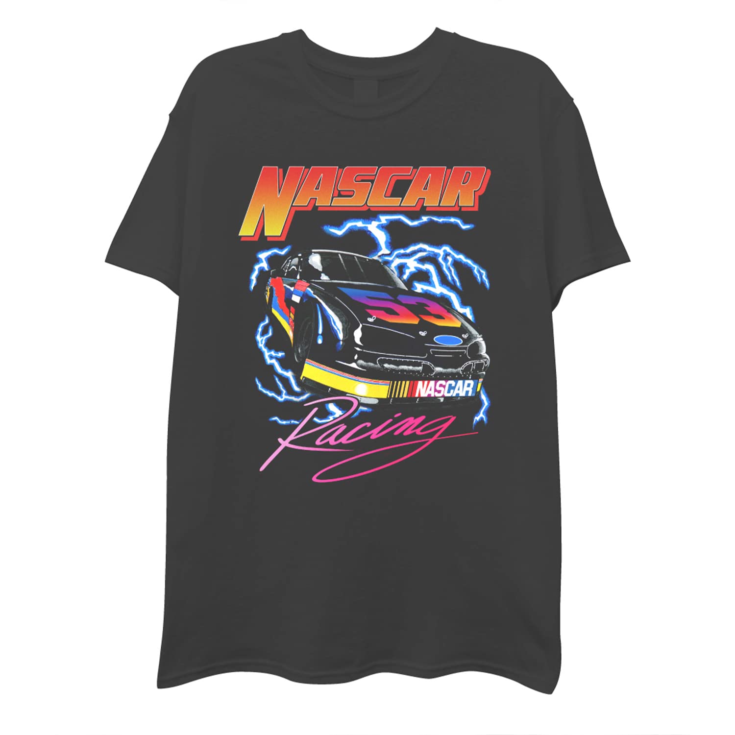 NASCAR Vintage Daytona 500 Shirt Racing Mens Graphic T-Shirt (White Daytona, Medium), Black Daytona