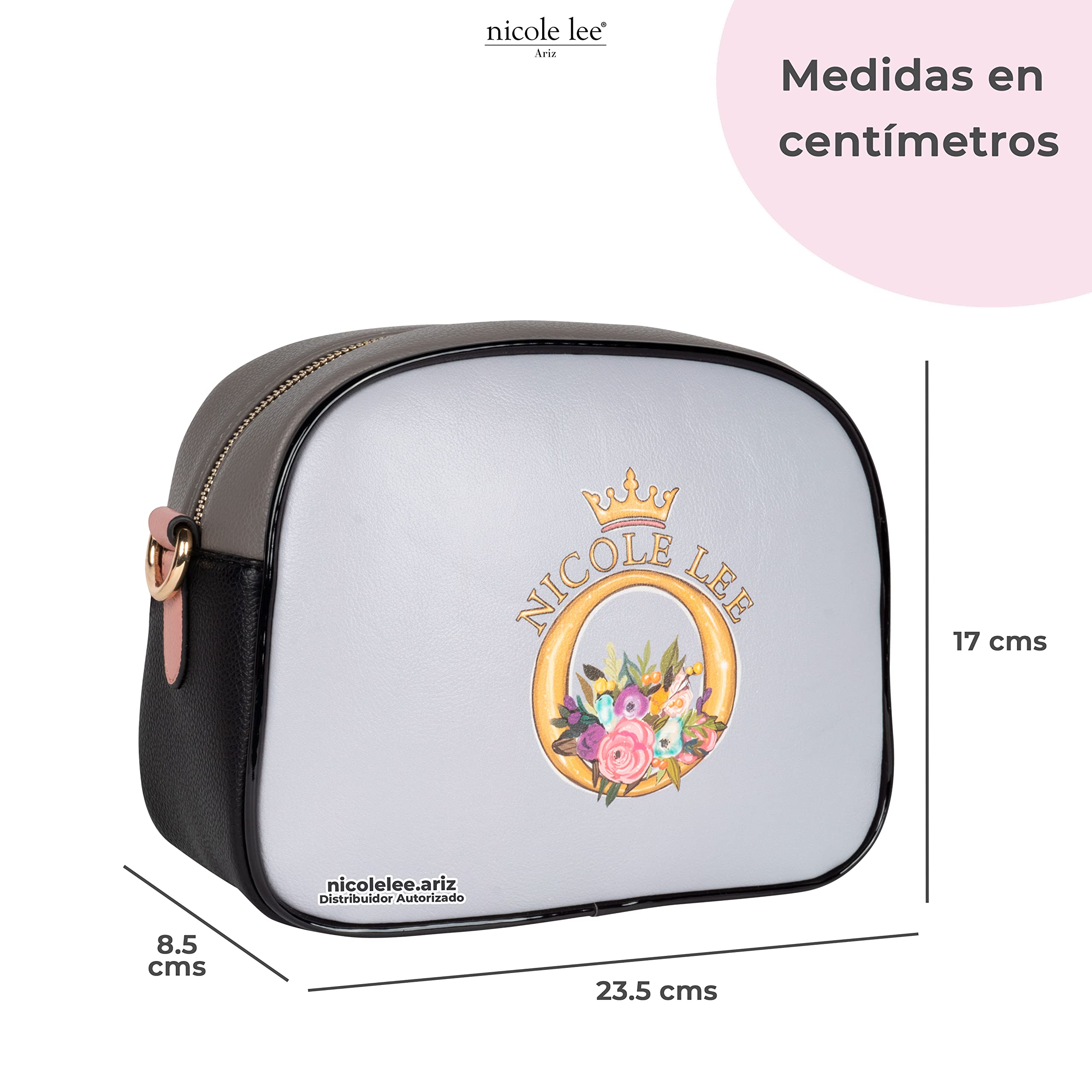 Nicole Lee Oelfina Small Fashion Print Crossbody Bag, Front Flap Pocket, Adjustable Detachable Shoulder Strap (Success in New York)
