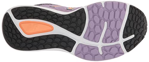 New Balance Women's Fresh Foam 680 V7 Running Shoe, Raw Amethyst/Black/Vibrant Orange, 9.5
