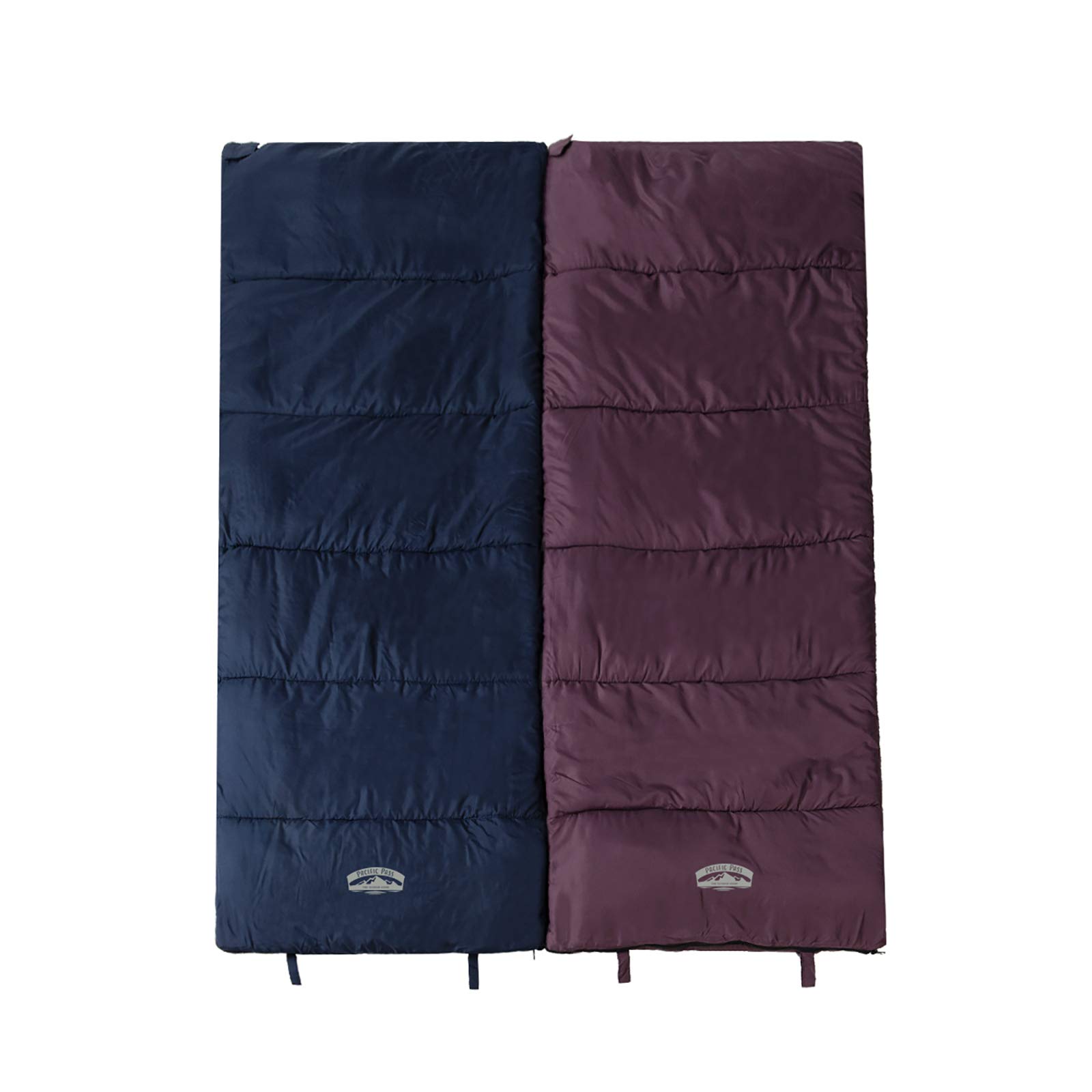 Pacific Pass 50F Synthetic Sleeping Bag with Compression Stuff Sack - Kids Size - Pink