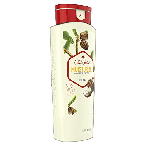 Old Spice, Mens Body Wash Moisturize With Shea Butter, 16 Fl Oz