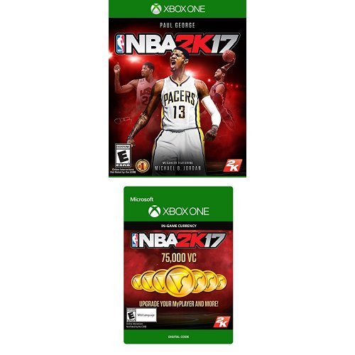 NBA 2K17 - Standard Edition game + 75,000 VC - Xbox One