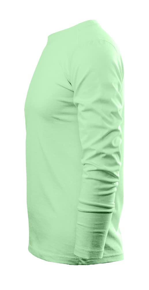 UPF 50+ Long Sleeve T Shirt, UV Sun Protection for Fishing, Running, Hiking - Seafoam Green (as1, Alpha, m, Regular, Regular)