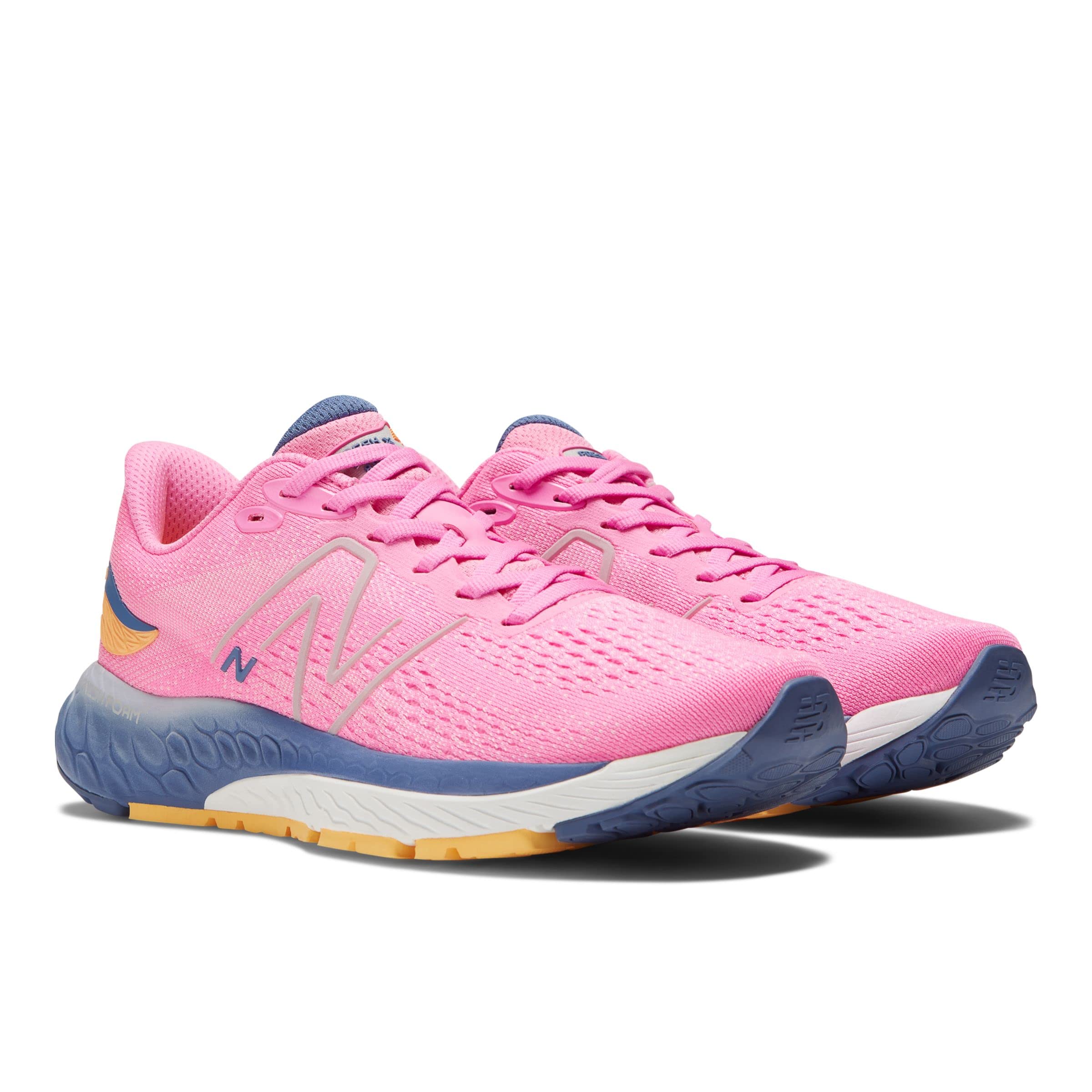 New Balance Women's Fresh Foam X 880 V12 Running Shoe, Vibrant Pink/Vibrant Apricot/Night Sky, 9