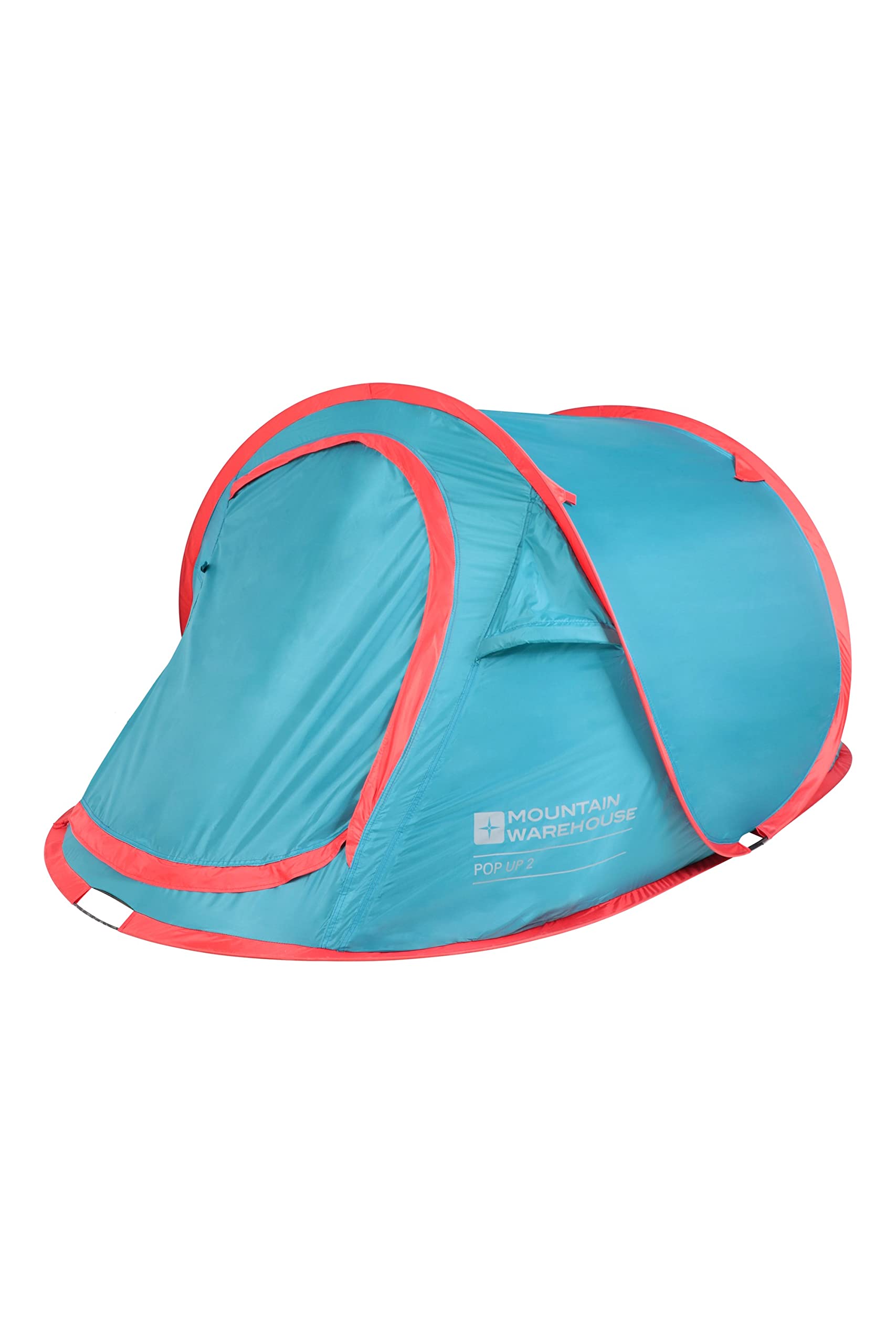 Mountain Warehouse Pop-Up Tent - 2 Man Festival Summer Camping Tent Teal