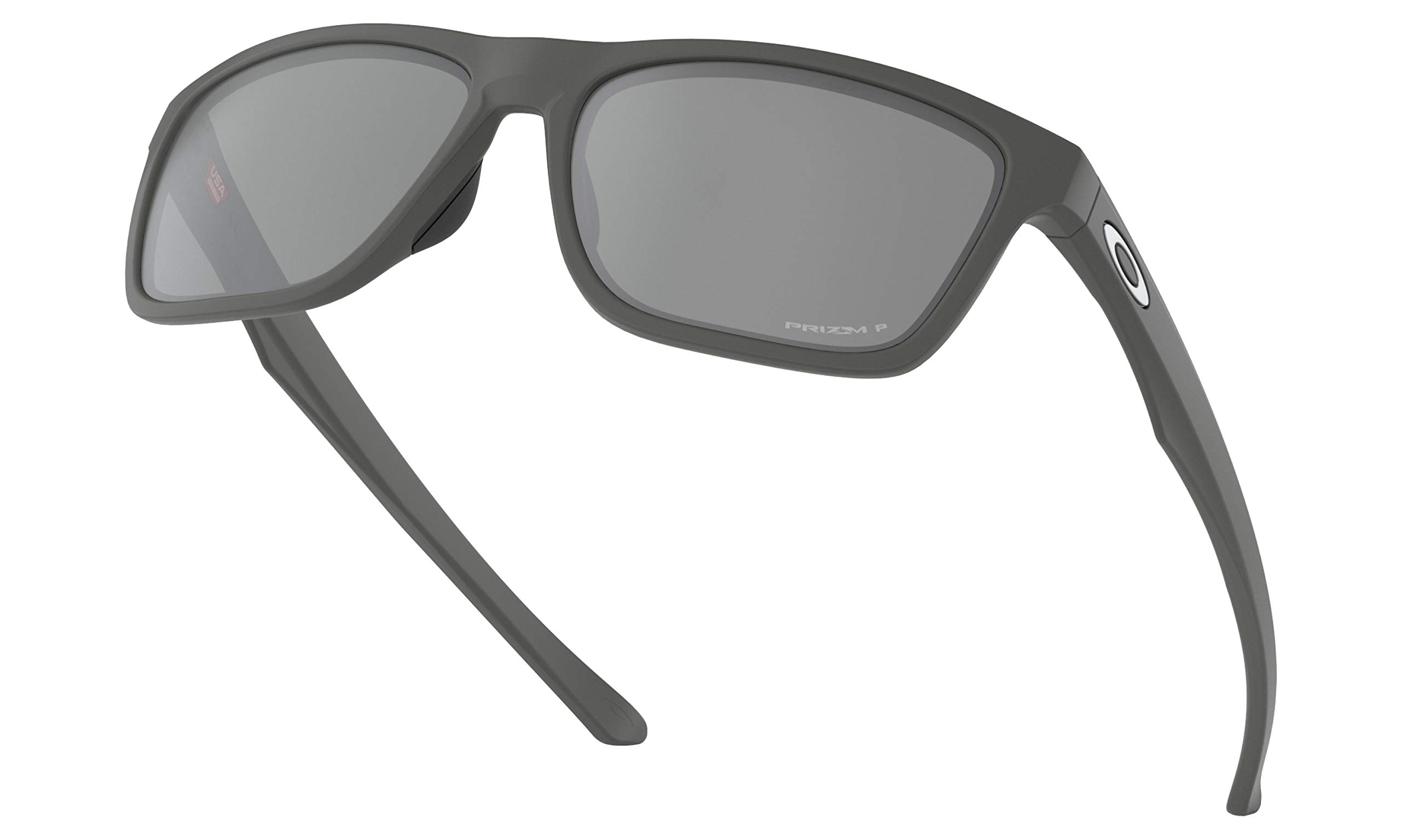 Oakley Men's OO9334 Holston Round Sunglasses, Matte Dark Grey/Prizm Black Polarized, 58 mm