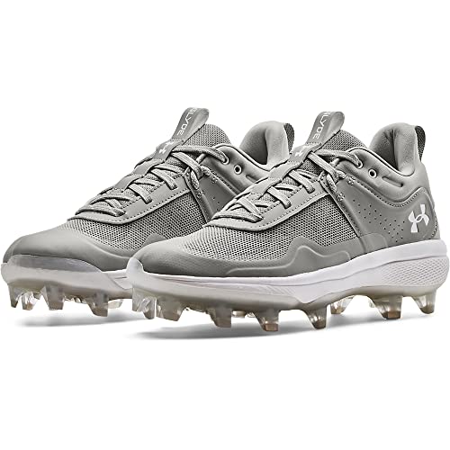 Under Armour Women's Glyde MT TPU, (104) Baseball Gray/Baseball Gray/White, 11.5, US