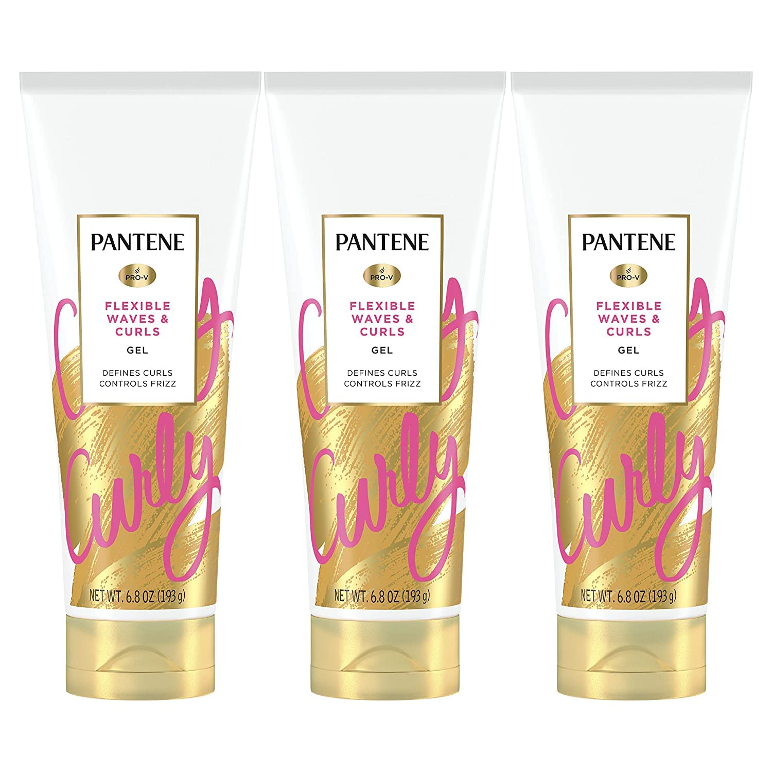 Pantene Curl Perfection Sculpting Gel 6.8 oz (Pack of 3) by Pantene