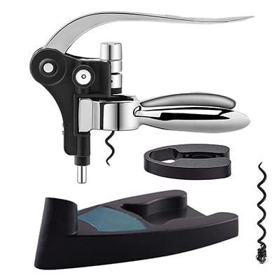 Wine Bottle Opener, Rabbit Corkscrew Design, Zinc Alloy Material, Premium Bar & Wine Accessories for any size of bottle and cork