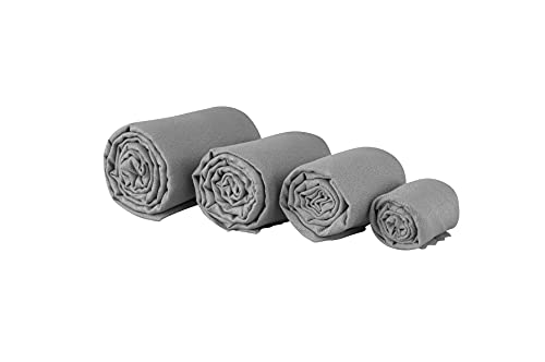 Sea to Summit Airlite Travel Towel, Grey, Small 14"x14"