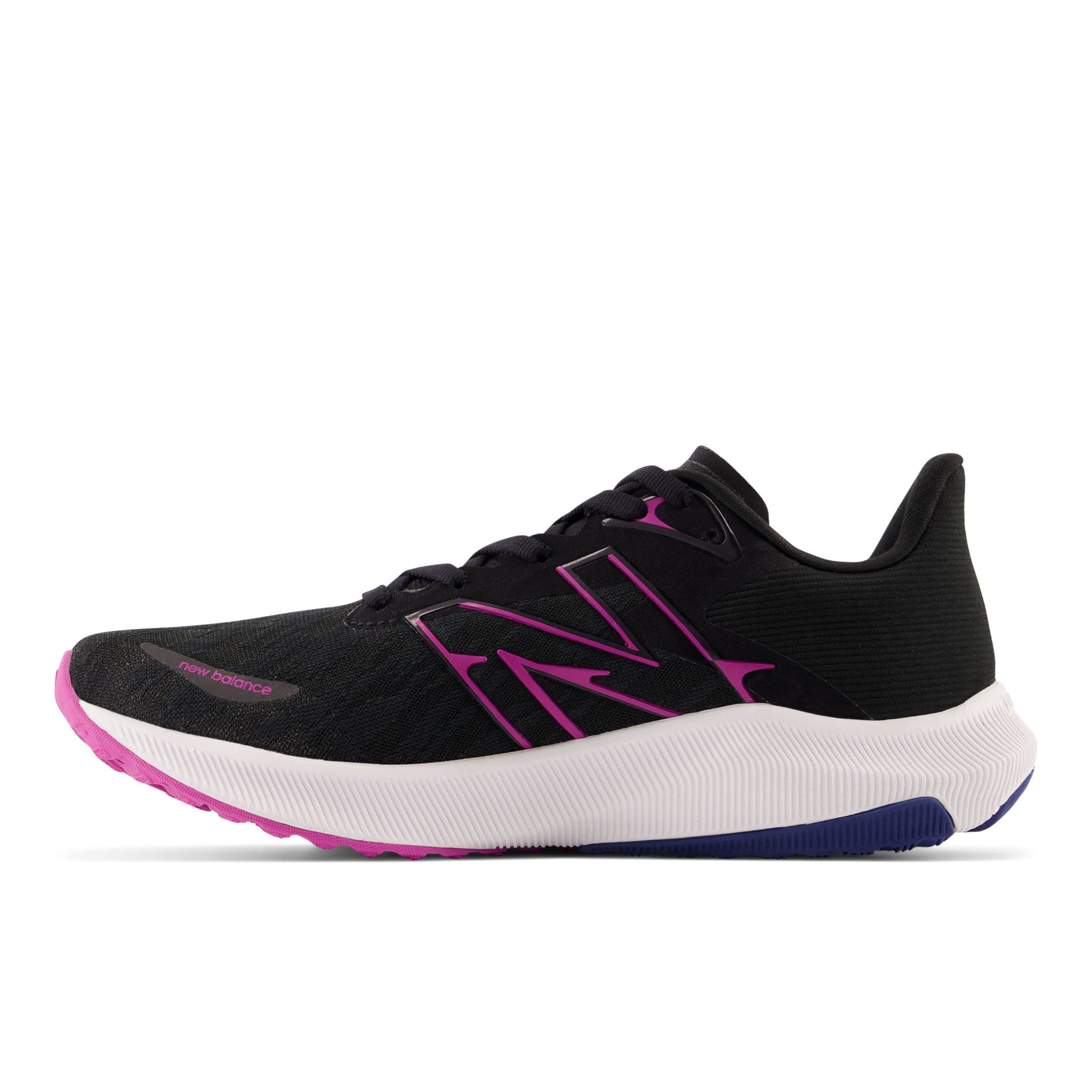 New Balance Women's FuelCell Propel V3 Running Shoe, Black/Magenta Pop, 7 Wide