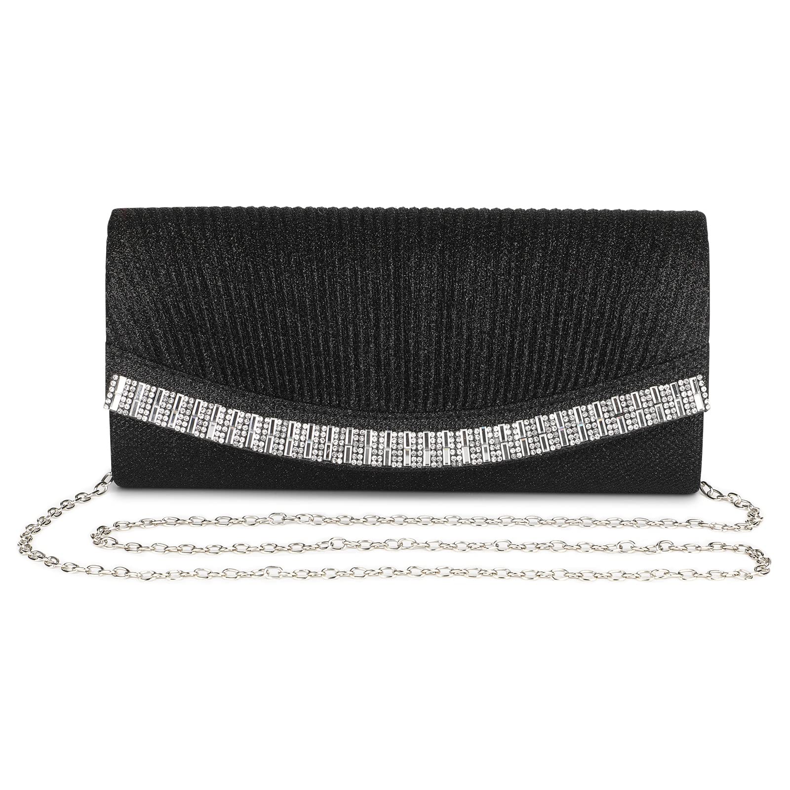 Tanpell Women's Evening clutch bag (Black)