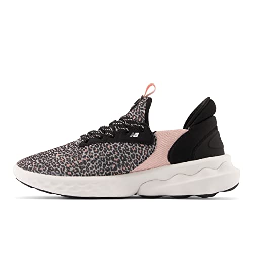 New Balance Women's Fresh Foam Roav Elite V1 Running Shoe, Black/Pink Haze, 7 Wide