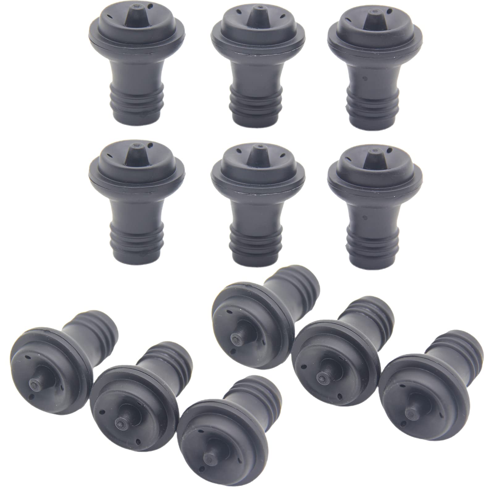 Wine Bottle Stopper, Wine Saver Vacuum Stoppers, Wine pump Vacuum Stoppers, Pack of 12, Rubber Wine Stoppers for Wine Saver Vacuum Pump Preserver, Solid stoppers Fit Every Bottle, Keep Wine Fresh