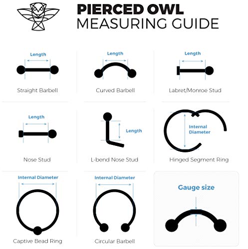 Pierced Owl 14GA Stainless Steel Crystal Paved Crescent Moon and Stars Dangling Belly Button Ring (Silver Tone)