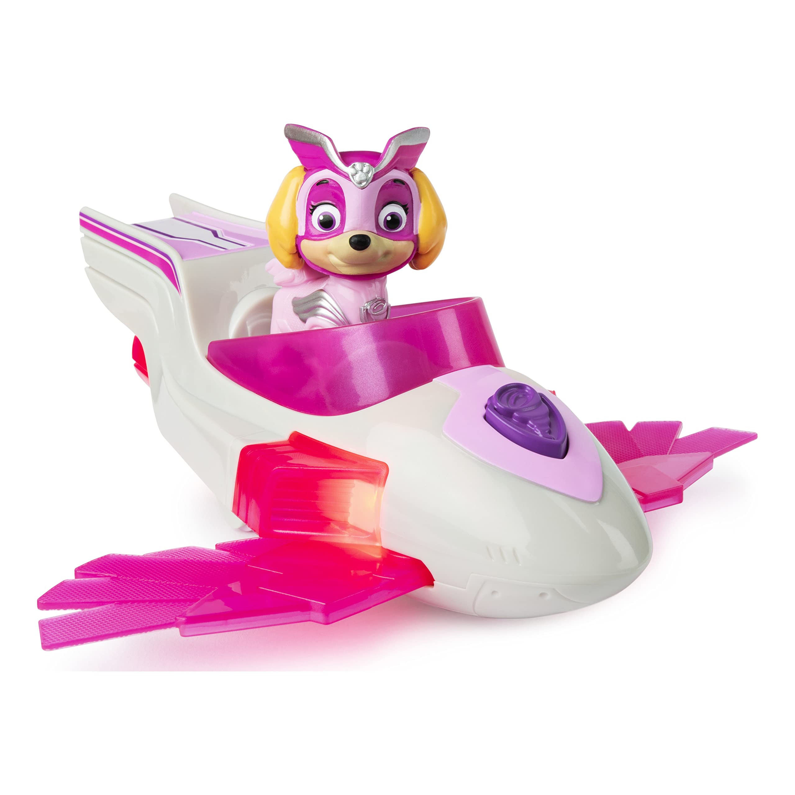 Paw Patrol, Mighty Pups Super Paws Skye’s Deluxe Vehicle with Lights and Sounds