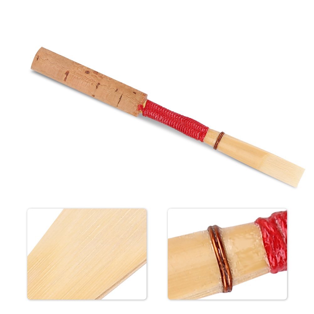Oboe Reeds, 5 Pcs Medium Soft Oboe Reed Musical Instrument Part with Plastic Tube For Instrument Amateur