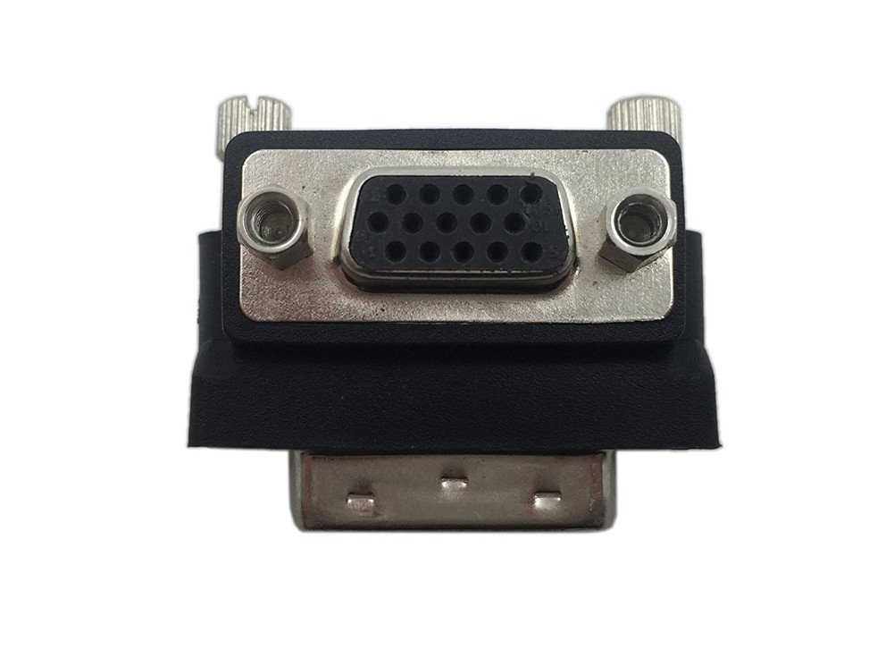 Nightwolf ® Right Angle 90 Degree L Style DVI-I 24+5 Analog Digital Male to VGA Female Adapter Convert Cable for HDTV LCD
