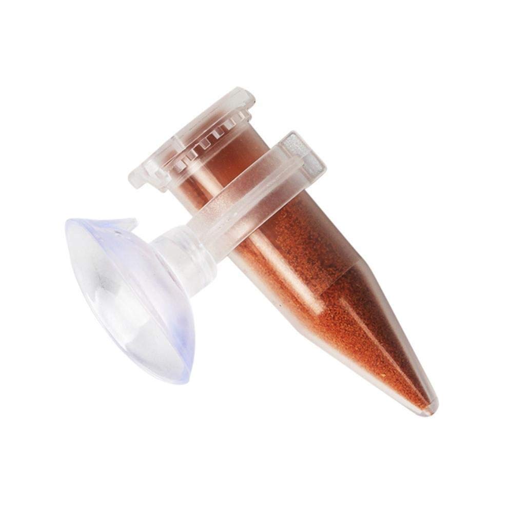 rouroumaoyi Automatic Cone Plastic Feeder Aquarium Tapered Fish Feeding Feeder Funnel Cup Fish Food Feed Tool with Suction Cup 10pcs (Color : White, Size : M)