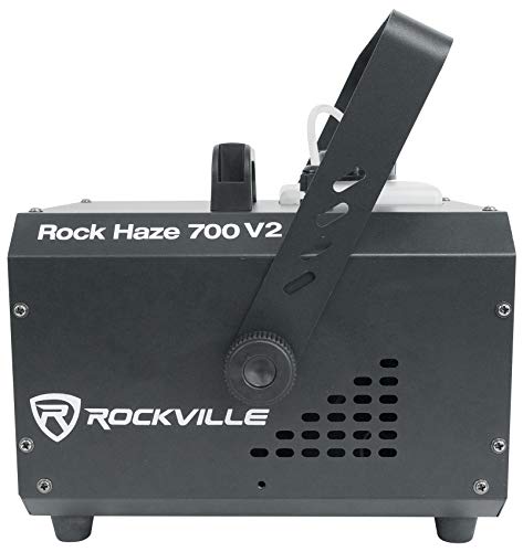 Rockville ROCKHAZE 700 CFM DMX Haze Machine Water Based DJ/Club Hazer and (2) Remotes