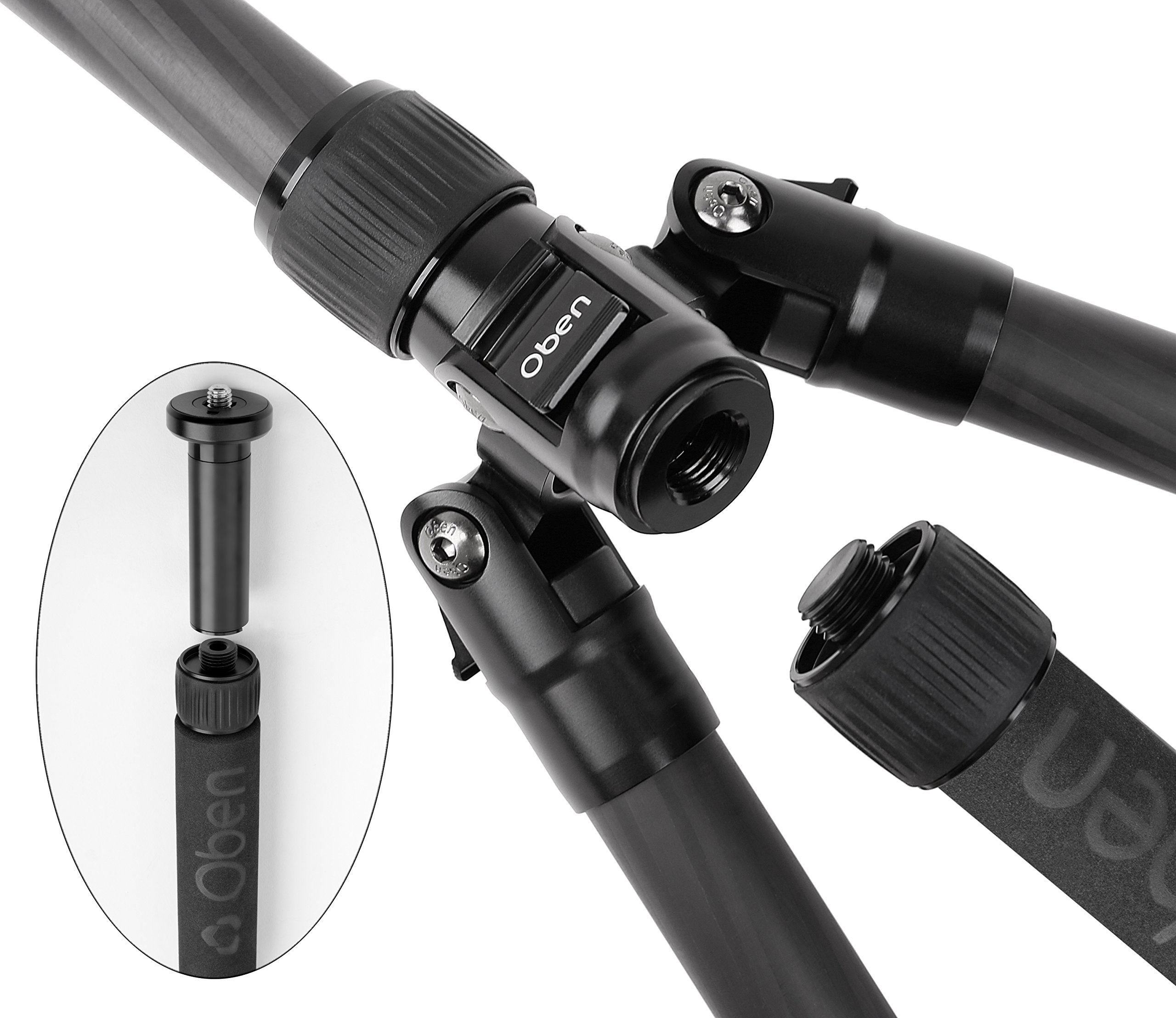 Oben CT-3535 Folding Carbon Fiber Travel Tripod with BE-208T Ball Head