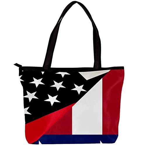 Women's Large Size Canvas Shoulder Bag Hobo Crossbody Handbag Casual Tote, Thin Red Line Texas State Flag Fire