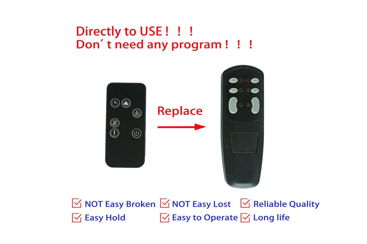 Remote Control Only for Flame & Shade Benson EFS-XB22A EFI-TJ23B3 EFW-TJ22B EFI-TJ23B2 EFW-TJ34A Inset Fire Wall Mounted Electric Fireplace Heater