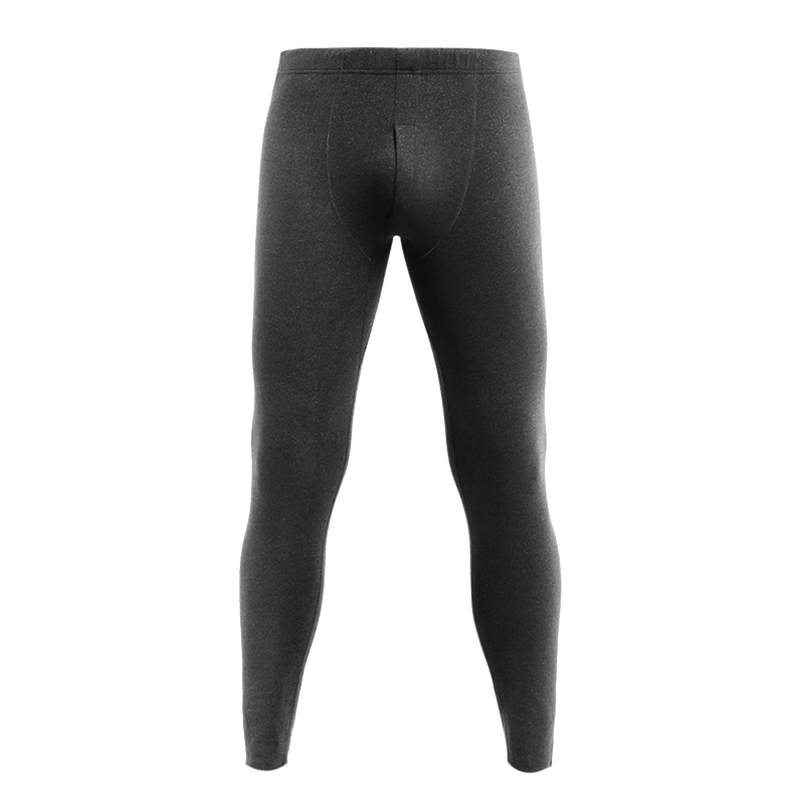 TiaoBug Men's Thermal Underwear Bottom Fleece Lined Long Johns Winter Warm Base Layer Pants Leggings Dark Grey A Large