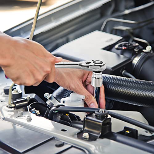 Towallmark 213 Piece Mechanic Tool Set and Socket Wrench Set, SAE and Metric Household Hand Tool Kit, Cr-V Constructed, Home/Auto Repair Tool Sets with Storage Case