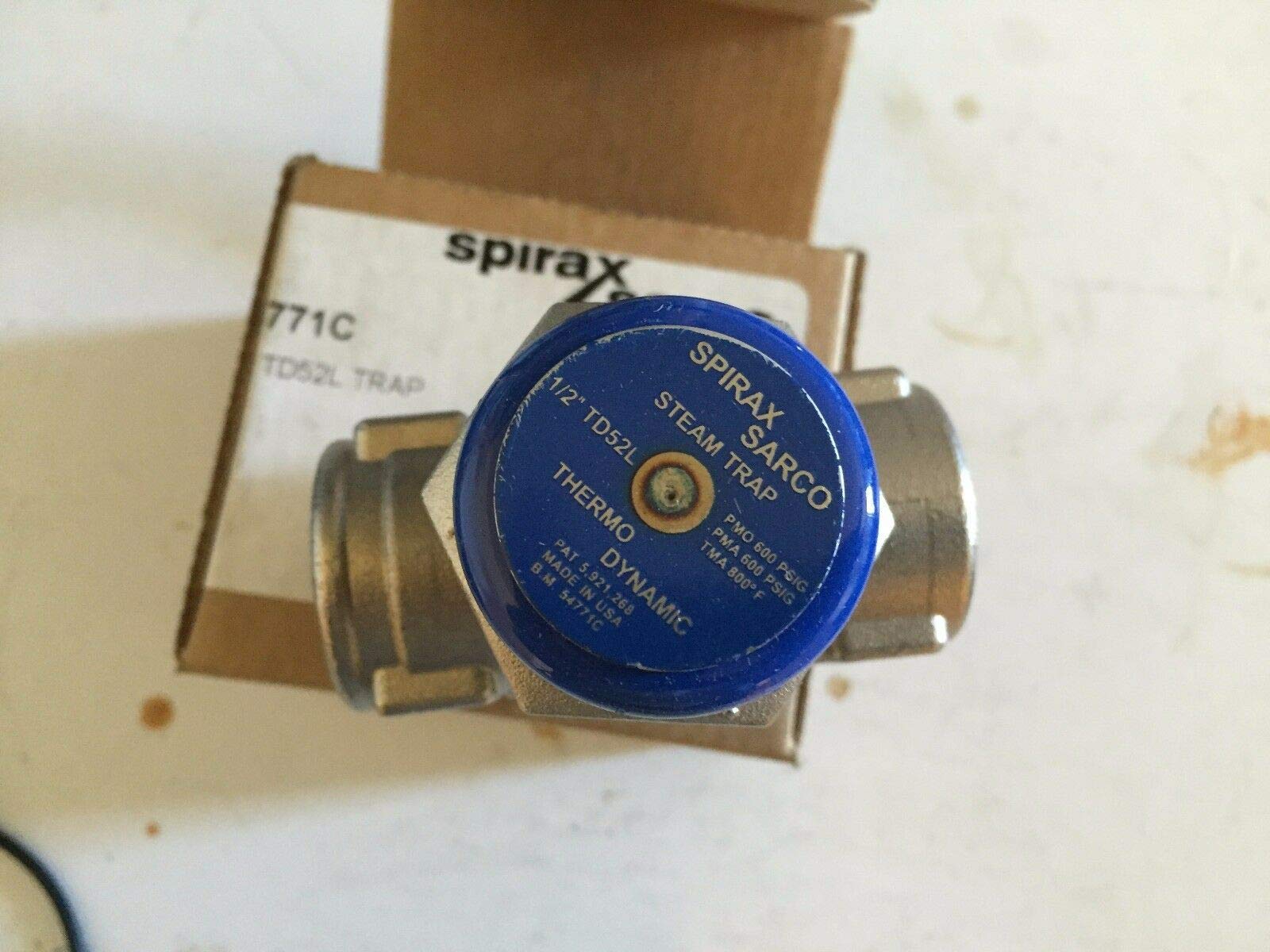 NEW 1/2" npt Spirax-Sarco TD52L Thermodynamic steam Trap COOL BLUE TD52L,BOXAV