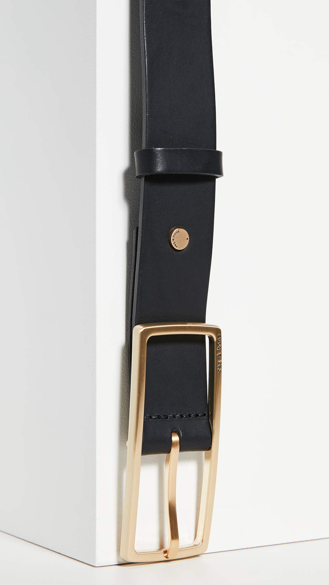 rag & bone Women's Rebound Belt, Black, XS