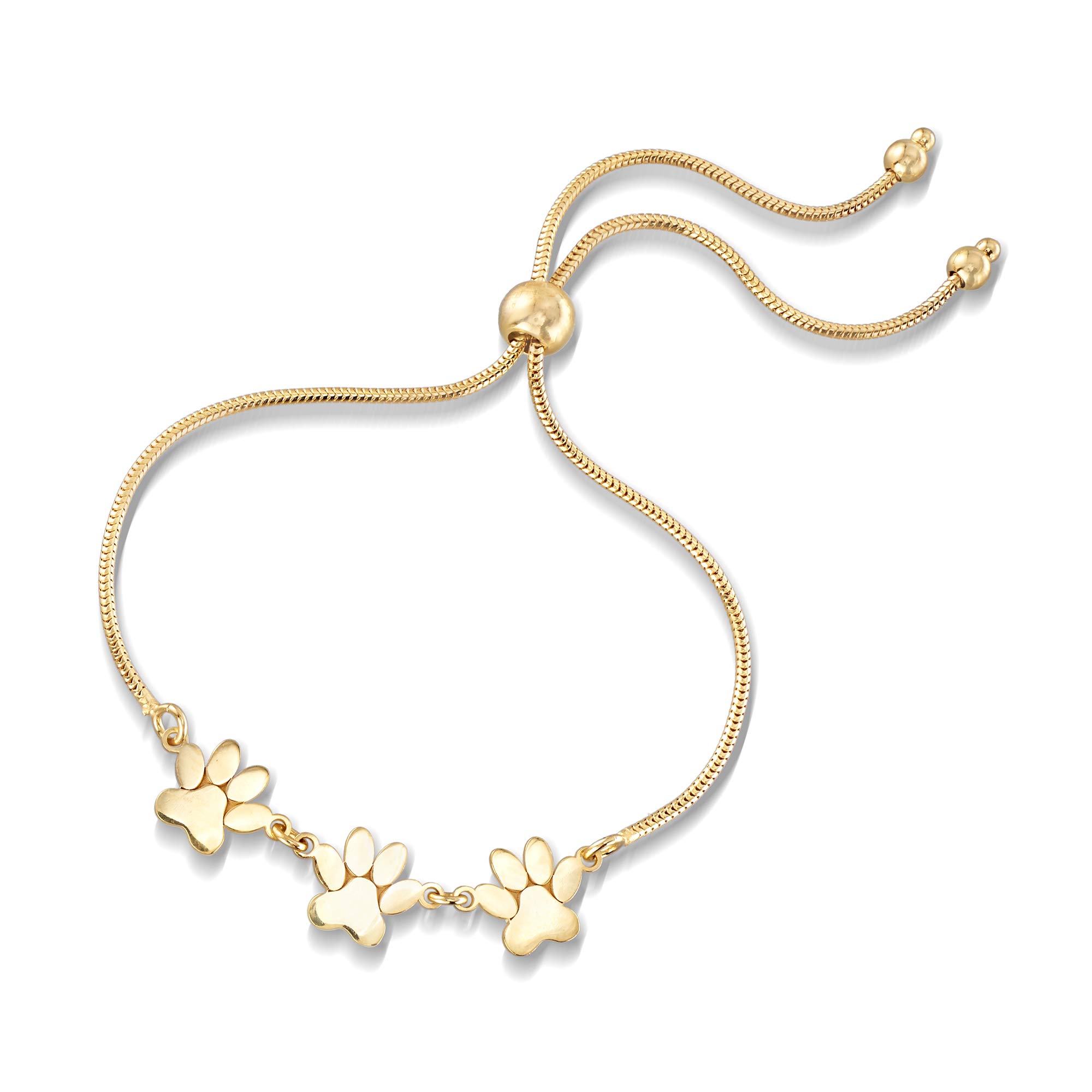 Ross-Simons Paw Print Bolo Bracelet