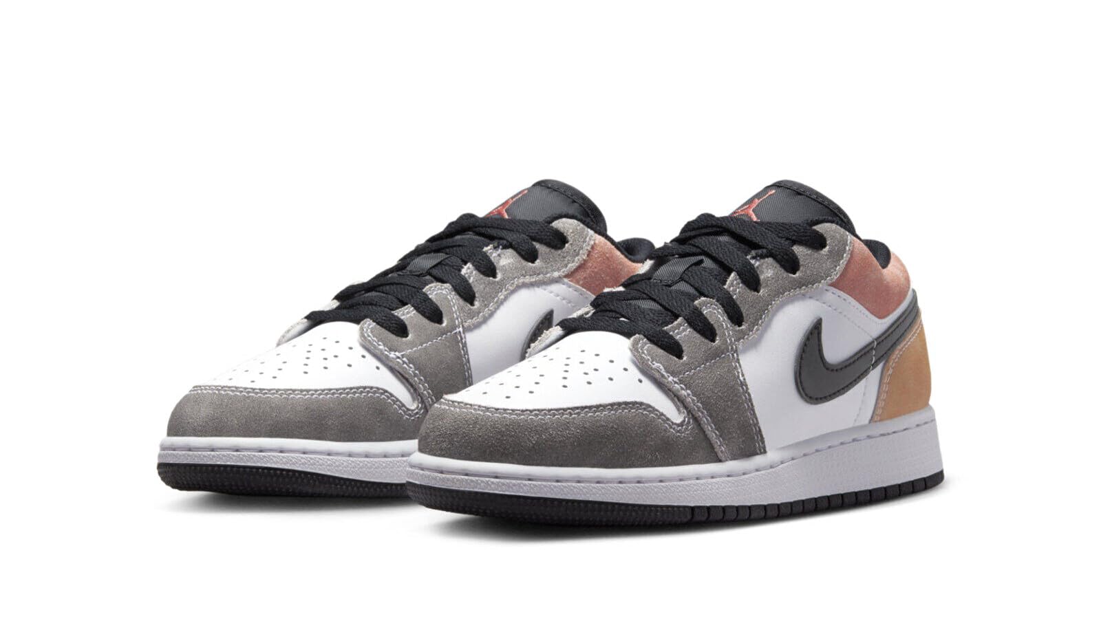 Nike Air Jordan 1 Low SE GS Black/Sundial-Magic Ember Size 7 7 Big Kid