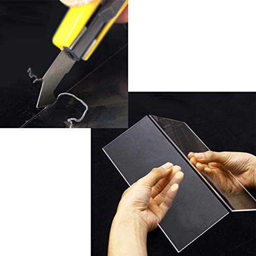 YouU 1pcs Acrylic Cutter and 10 Pcs Blade Set with Mini Box,Multi-Use Cutter with Cutting Blade/1pcs Retractable Utility Knife(Silver)