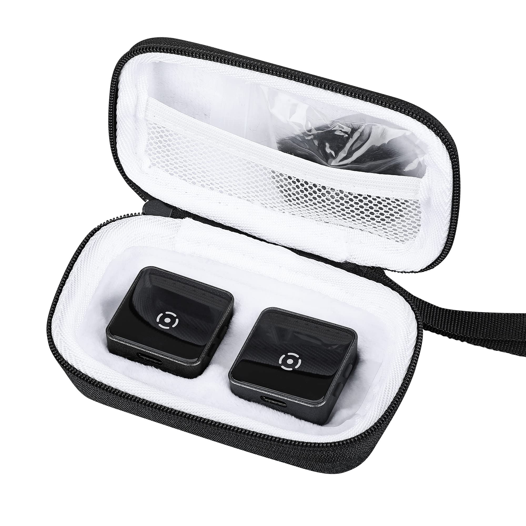 Wireless Lavalier Microphone,2.4GHz Dual Lapel Mics with Real-time Monitoring, Gain Adjustment for Interview, Vlogging, Live Streaming, Camera, Compatible with DSLR, Camcorder, Smartphone