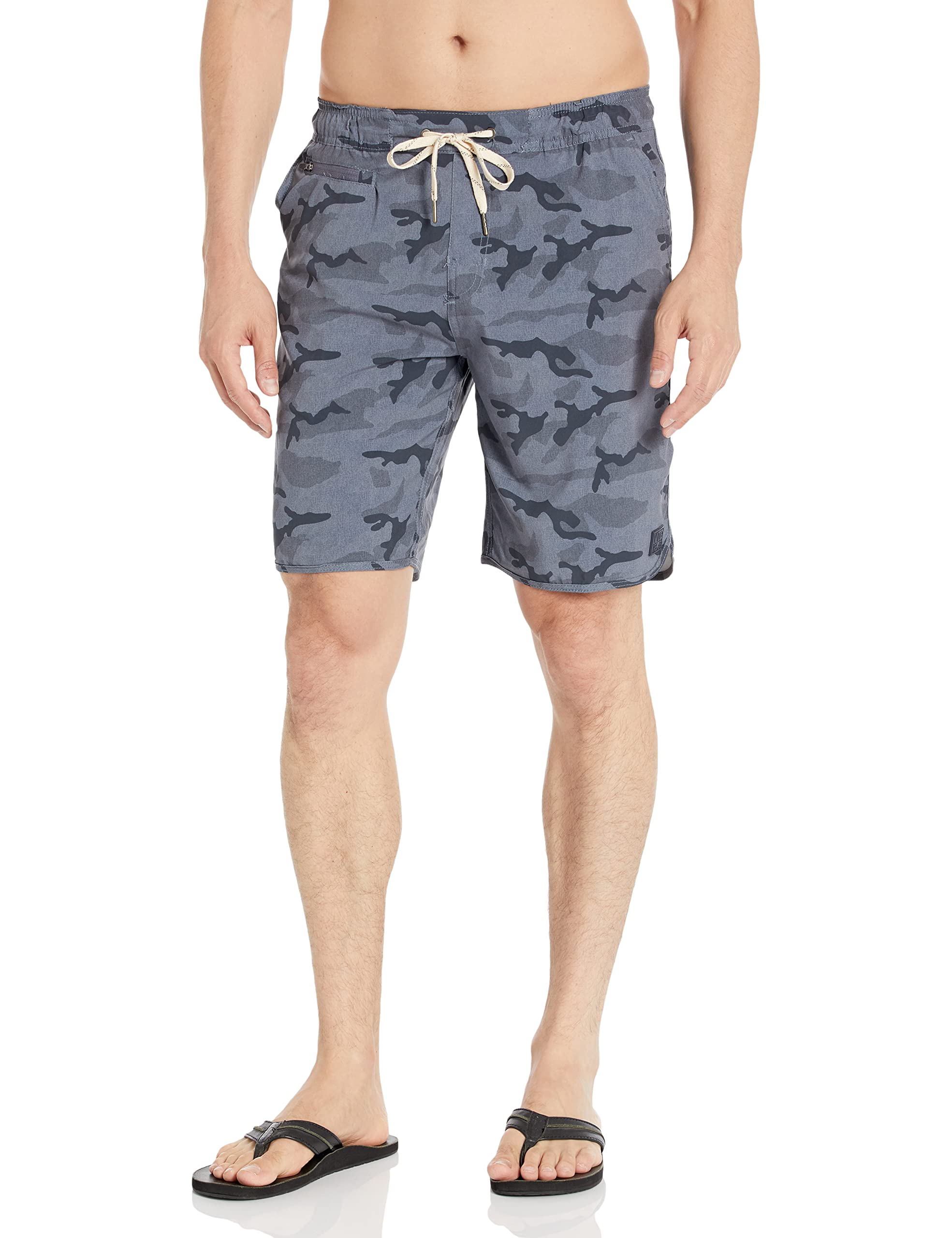 Vintage 1946 mens Camo Print Windjammer Modern Fit Casual Shorts, Light Grey Camo, Medium US