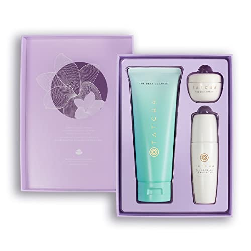Tatcha The Double Cleanse + Nourish Set: The Deep Cleanse, The Camellia Cleansing Oil & The Silk Cream