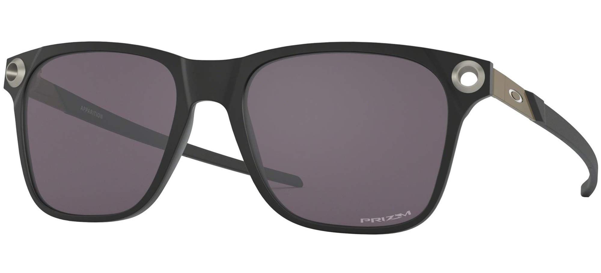 Oakley Men's Oo9451 Apparition Square Sunglasses, Satin Black/Prizm Grey, 55 mm