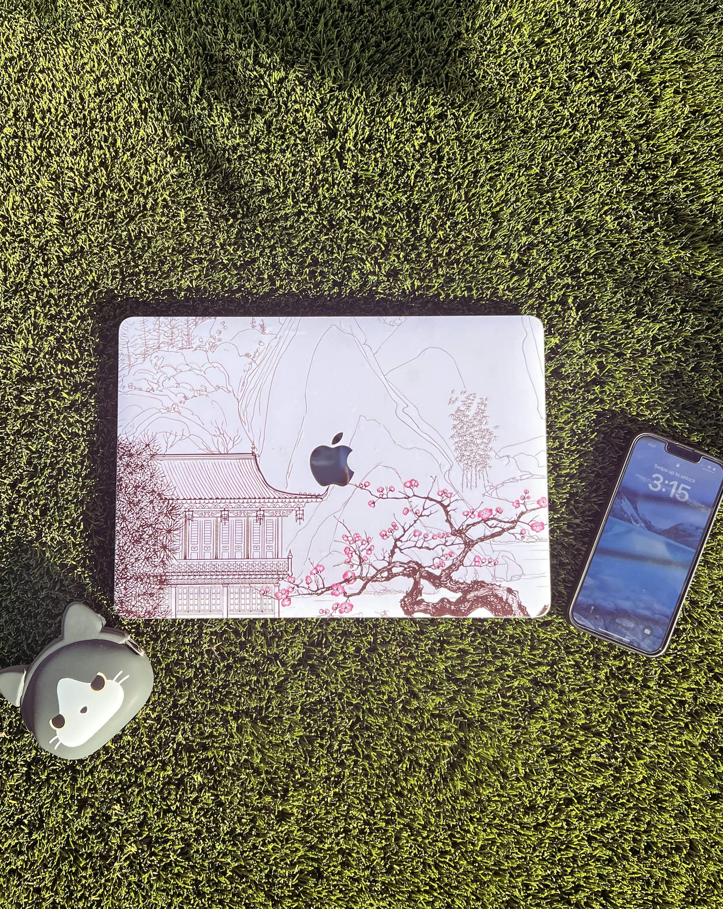 Nekoty Textured Laptop Skins compatible with MacBooks Pro 16" 14" 13" Air 13" 2019-2022 - Japanese Temple