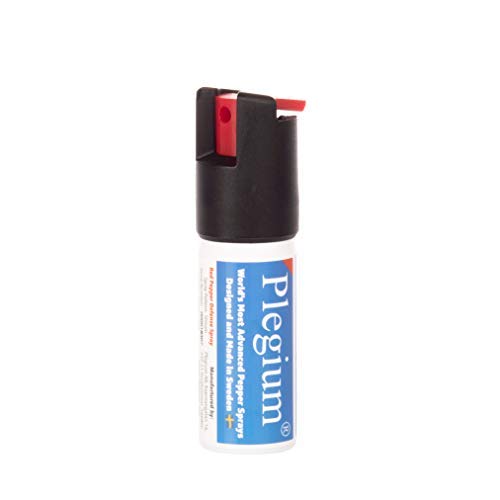PLEGIUM Pepper Spray for Self Defense β Maximum Strength with UV Dye, Compact, Easy to Hold, 10-Foot Range