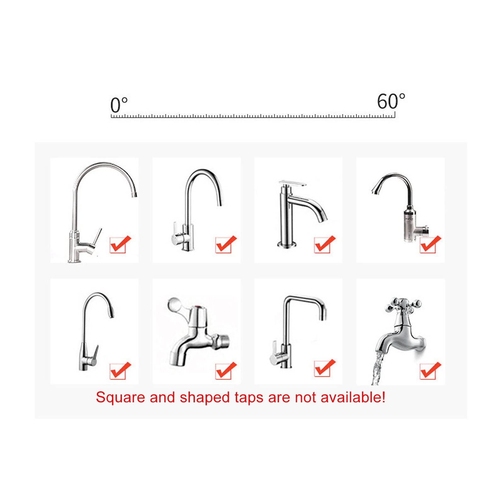 MOUMOUTEN Kitchen Sink Faucet Tap, Foldable Faucet Filter Retractable Kitchen Water Tap Filter, Water Clean Mini Purifier Filter for Home Kitchen Bathroo(Green)