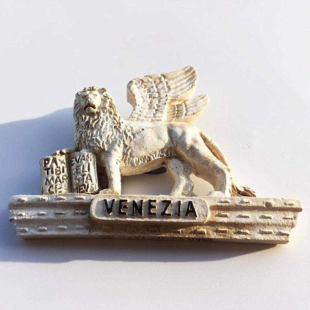 Winged Lion of Venice Italy 3D Fridge Magnet Travel Souvenir Gift Collection Home Kitchen Decoration Magnetic Sticker Venezia Refrigerator Magnet
