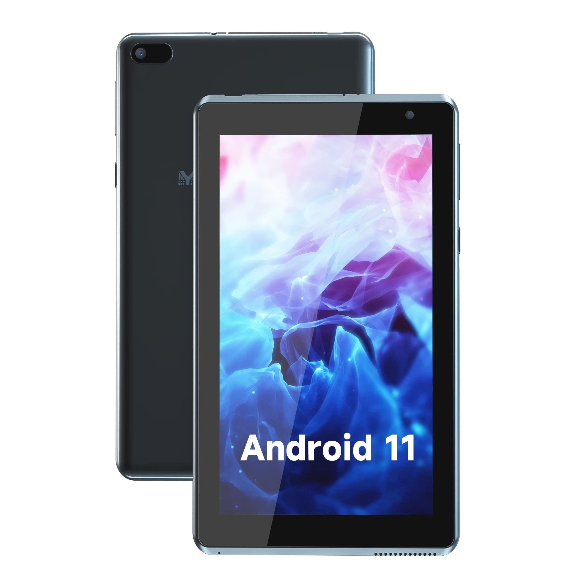 YQSAVIOR Tablet Android 11 Tablets 7 inch, 2GB RAM 32GB ROM Tablets Quad-Core Processor Computer Tablet for Kids, Dual Camera, WiFi, Bluetooth Tab PC Black