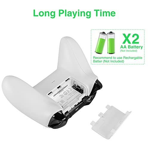 vaomon Controller Wireless PC Game Controller Compatible with Xbox One,Xbox Series X/S,3.5mm Audio Jack,3D Joystick(White)