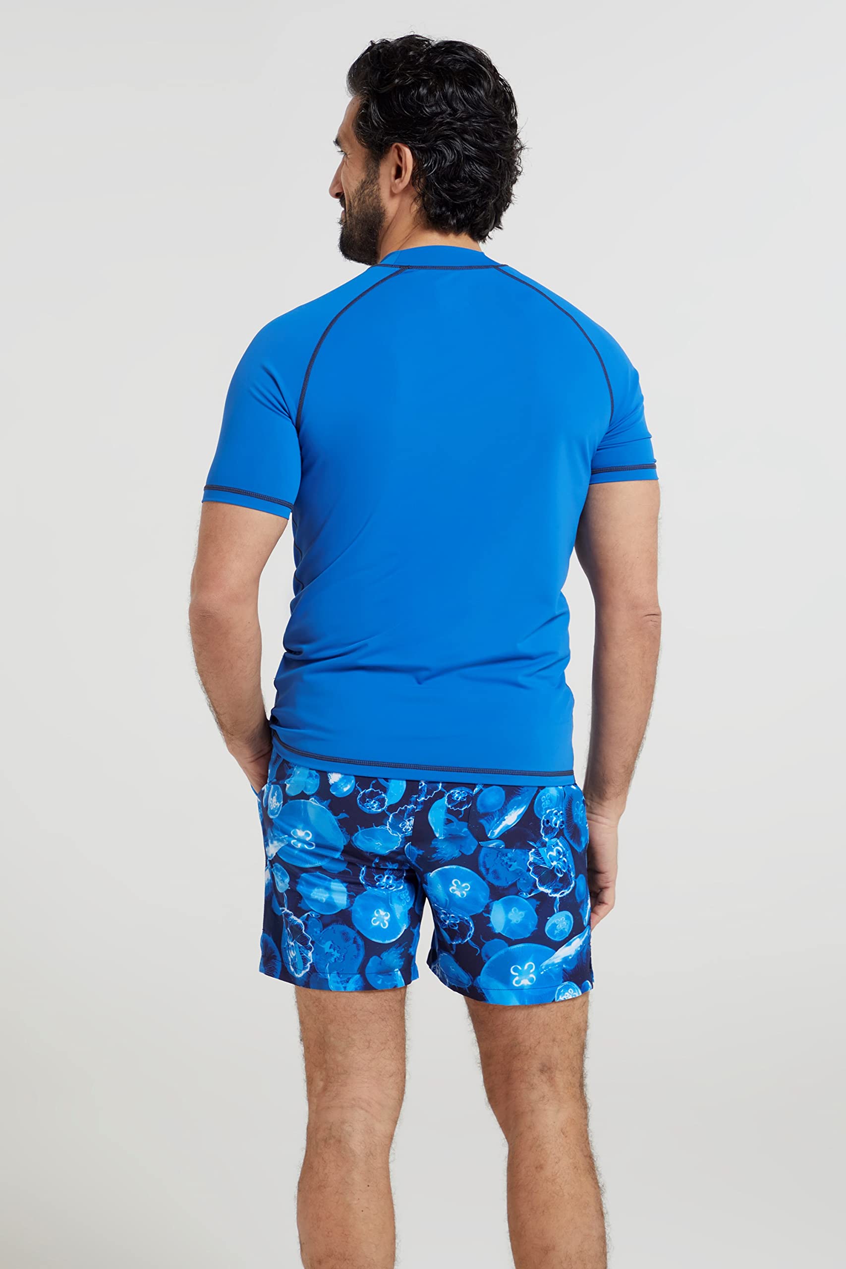 Mountain Warehouse Mens UV Rash Guard - Fast Drying Rash Top Red Medium