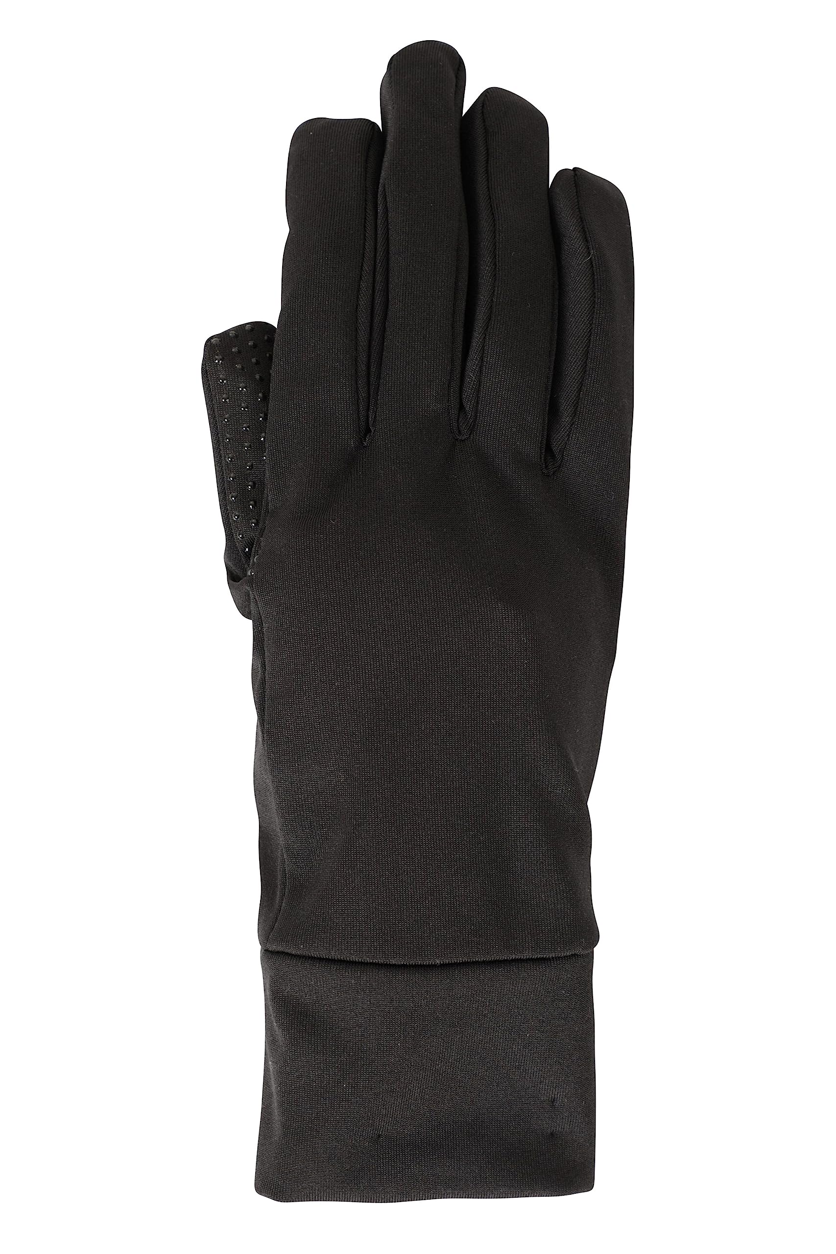 Mountain Warehouse Grippi Lining Gloves - Fast Dry Cycling Gloves Black Medium